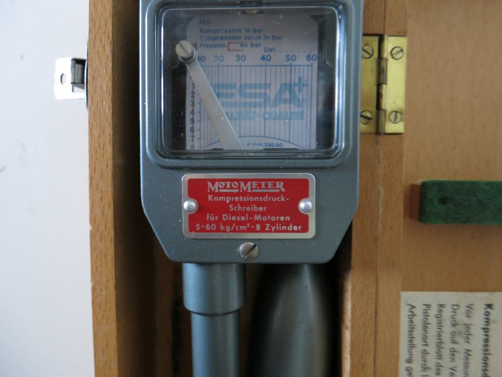 MotoMeter Kompressionsdruckschreiber inkl.13 Diagrammblätter (Gebraucht ...