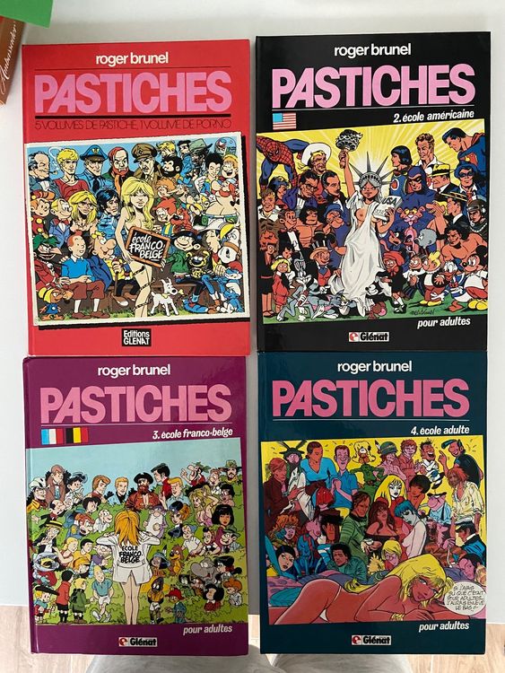 Roger Brunel - 4 albums - Pastiches - Tintin, spirou, etc… (Gebraucht ...