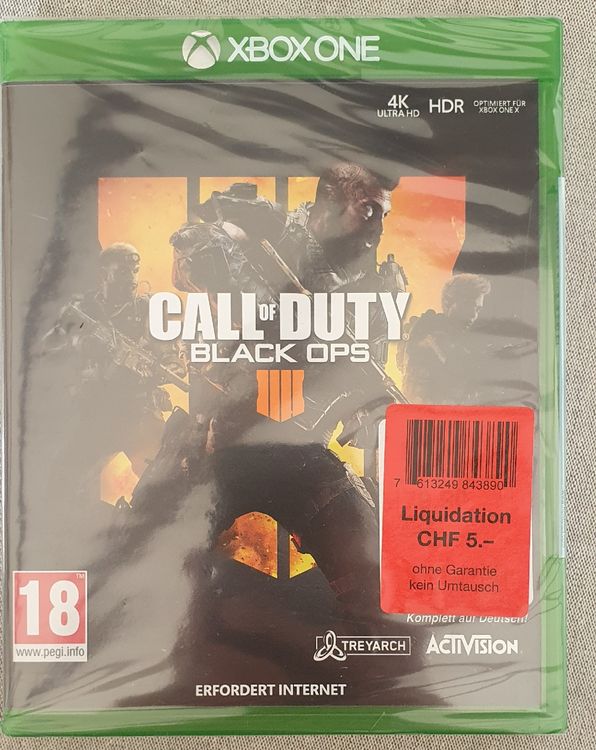XBOX ONE Call of Duty Black Ops (Neu und originalverpackt) in Wettswil ...