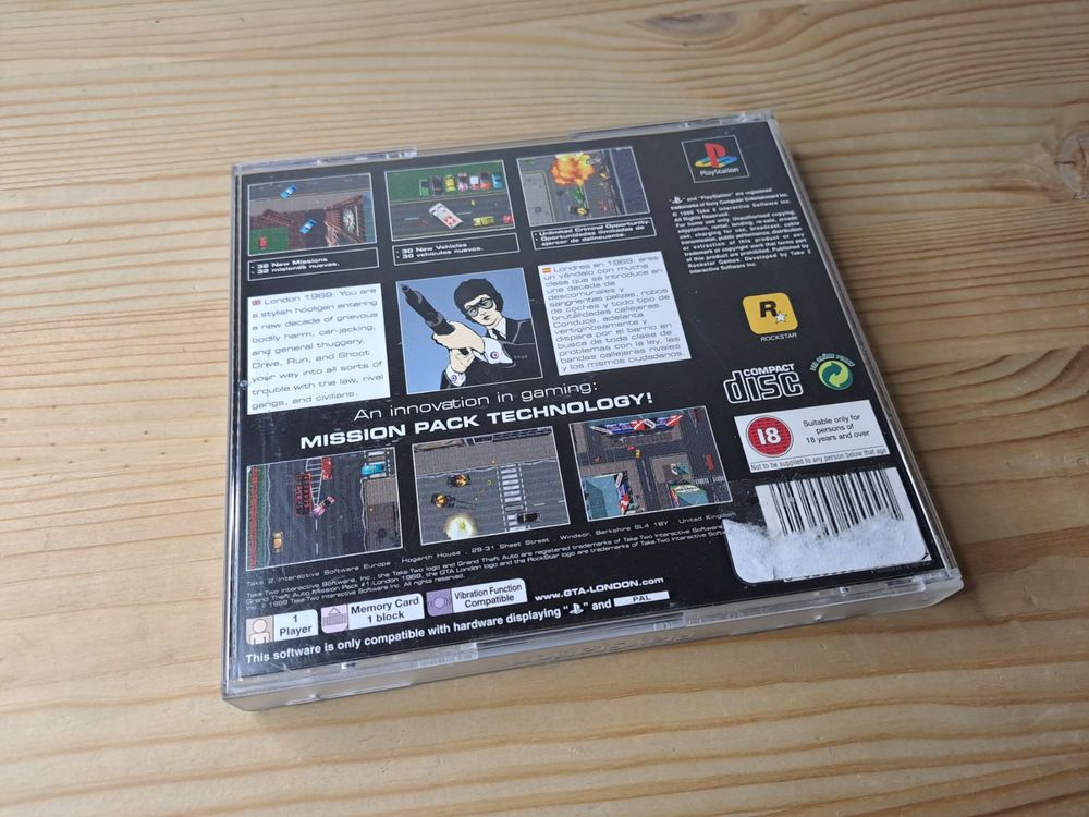 GTA Grand Theft Auto London Mission Pack 1969 - UK PAL - PS1 (Gebraucht ...