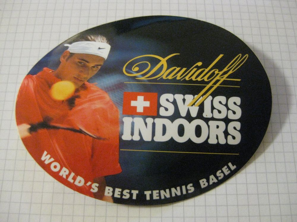 Sticker Davidoff World Tennis Basel Swiss Indoors R.Feder | Kaufen auf ...
