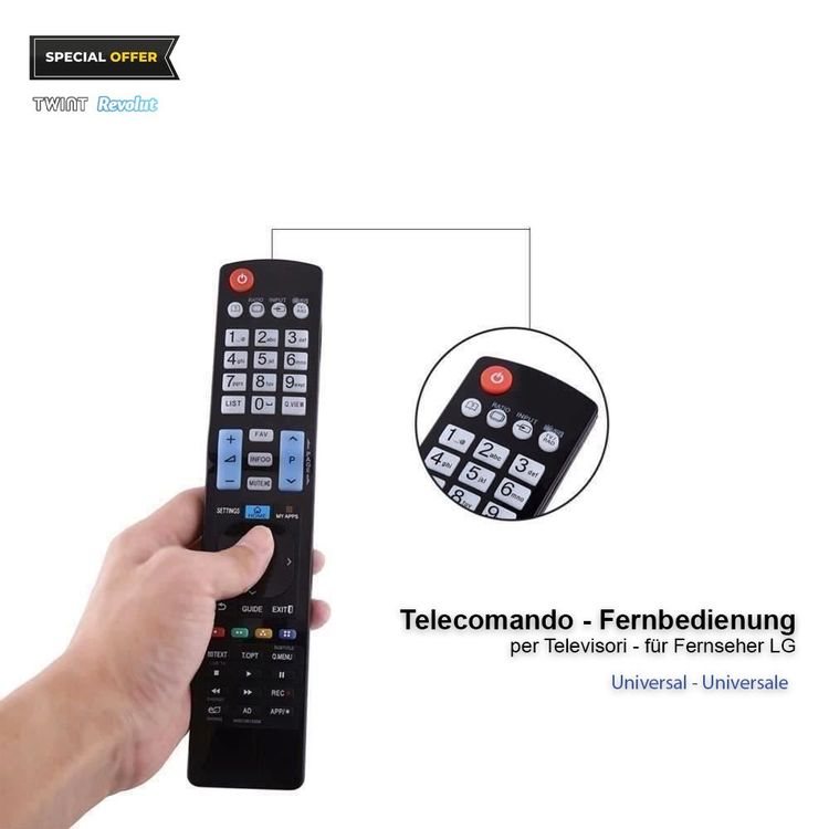 LG Fernbedienung für alle Fernseher TV AKB73756502 (Neu (gemäss Beschreibung)) in Chiasso für ...