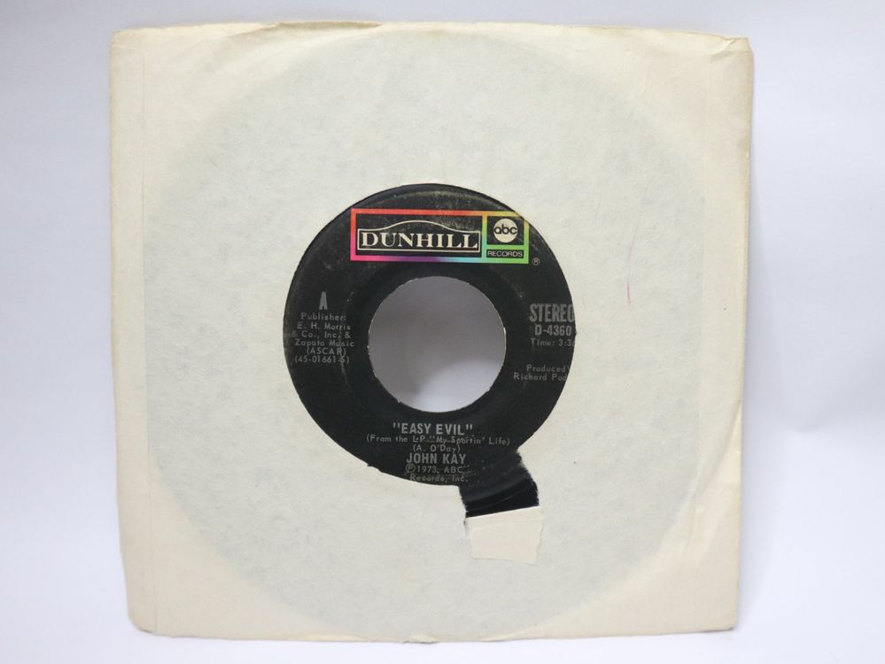 Vinyl Single John Kay Easy Evil für Jukebox Rarität (Gebraucht) in ...