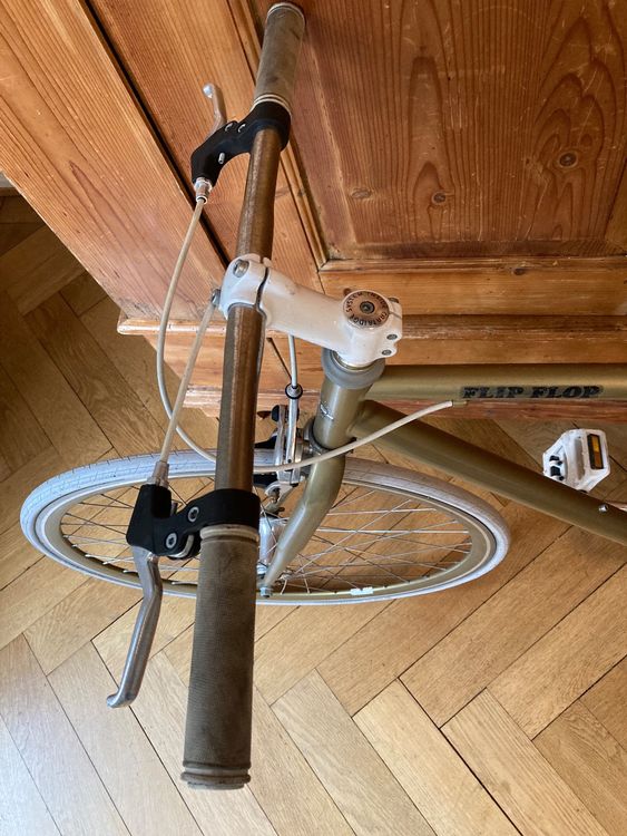 Singlespeed Velo Gold Weiss Bike Fahrrad Retro Vintage Look | Kaufen ...