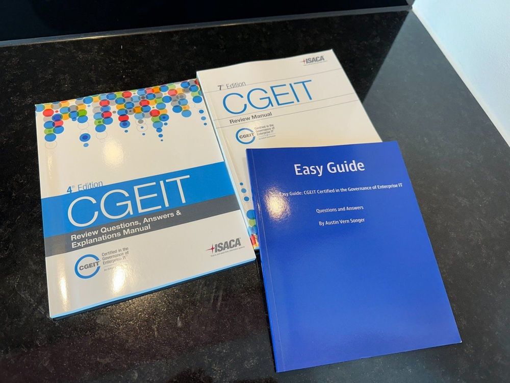 Official ISACA CGEIT Review Manual Questions Extra Guide (Gebraucht) in ...