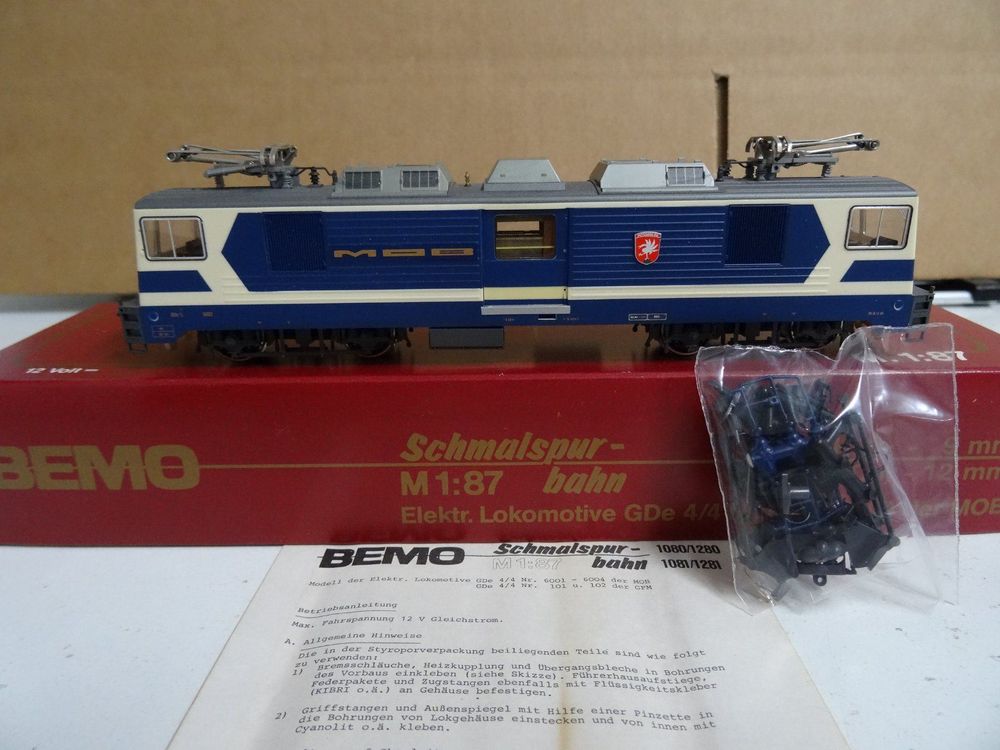 BEMO 1280/2 lok GDe 4/4 MOB 6002 (Neu (gemäss Beschreibung)) in ...