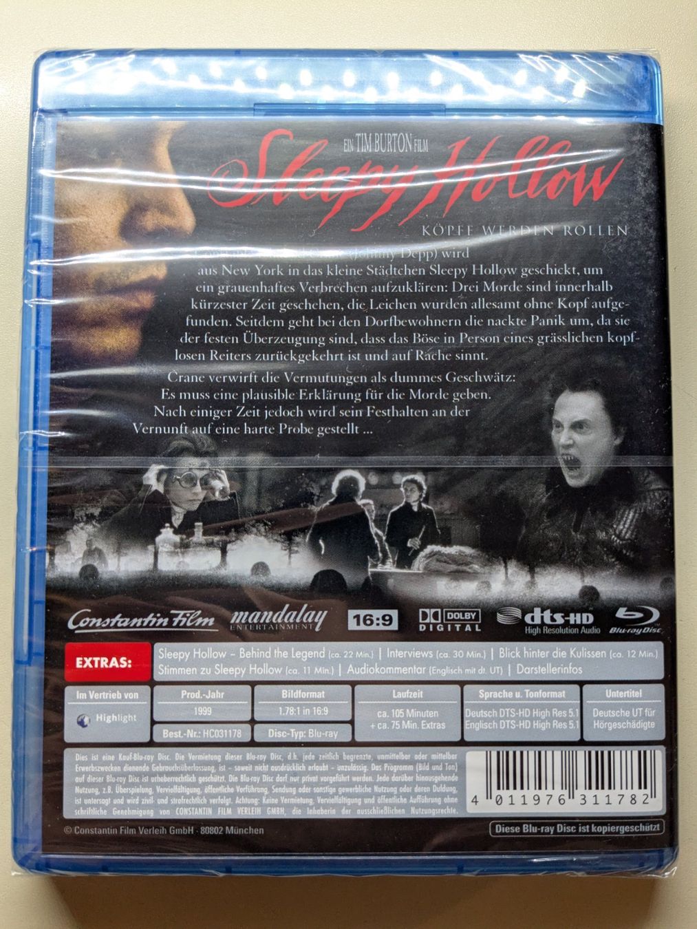"Sleepy Hollow" von Tim Burton [Blu-ray/neu & OVP] (Neu und ...