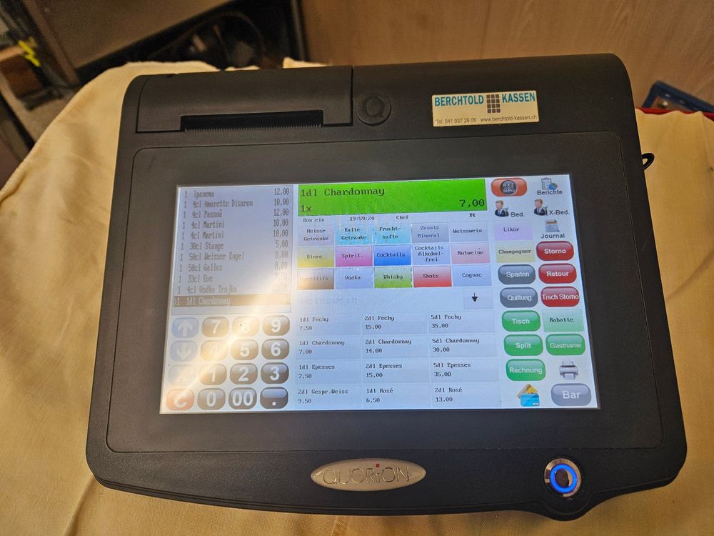 Gastro Kassensystems Registrierkassen Touchscreen QTouch 10 (Gebraucht ...