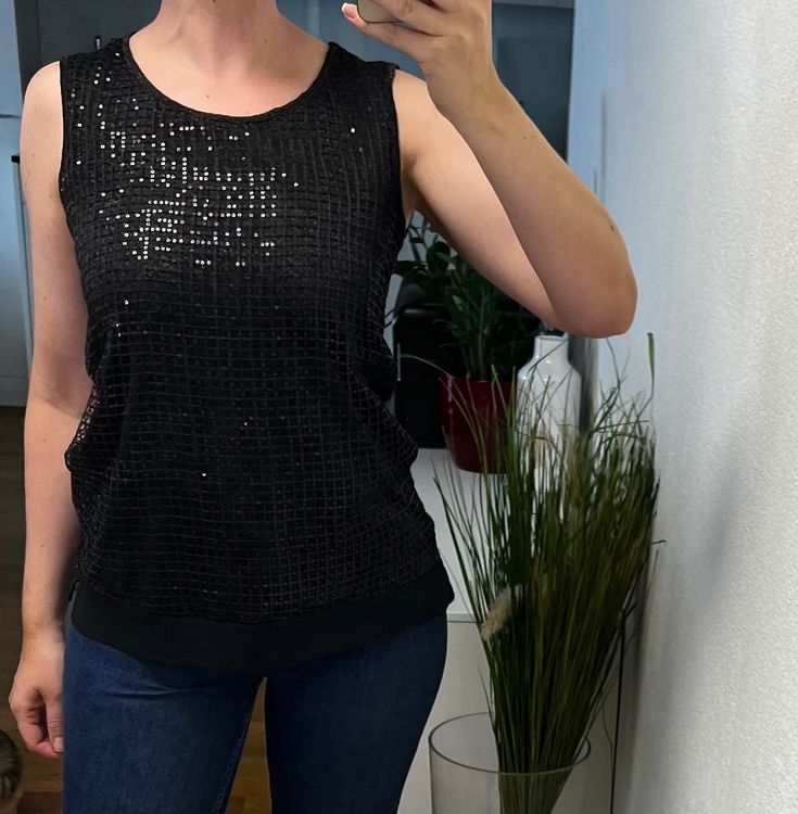 Intimissimi Top Glitzer schwarz M 38 Sommer (Gebraucht) in Staad SG für ...
