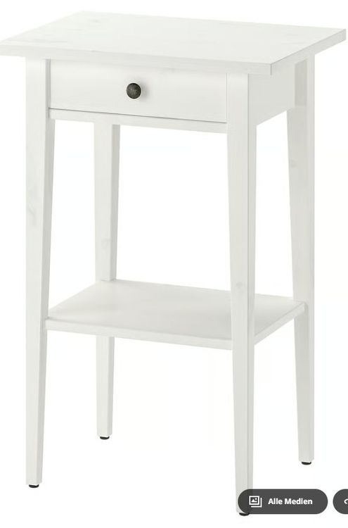 Weisses Nachttischli/Beistelltischli aus Holz mit Schublade (Gebraucht) in Sargans für CHF 10 ...