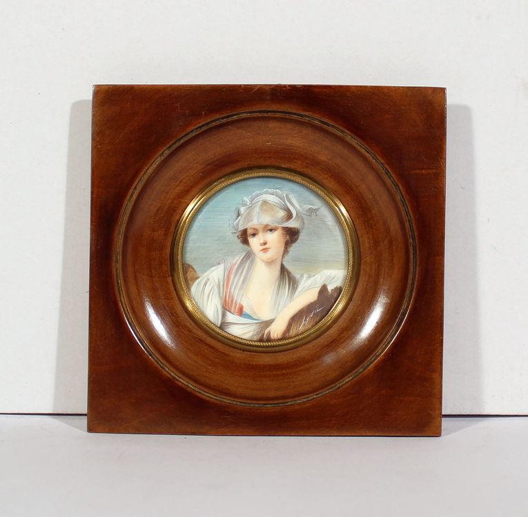 Miniatur Malerei Portrait Dame signiert (Gebraucht) in Zürich für CHF 10 – mit Lieferung auf ...