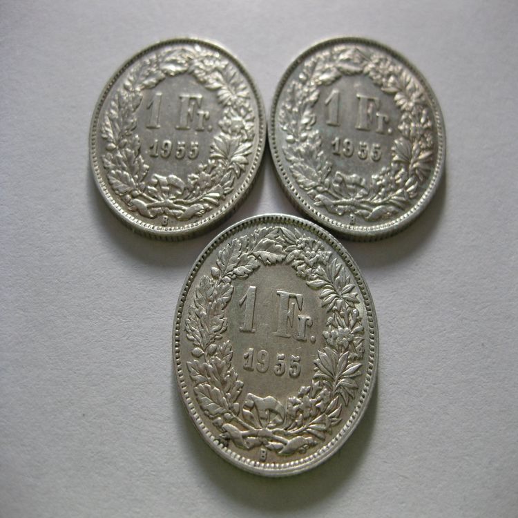 Lot 3 x 1 Fr 1955 | Kaufen auf Ricardo