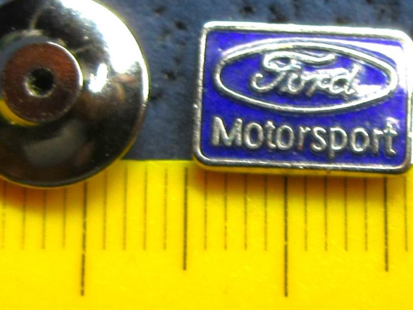 FORD MOTORSPORT AUTO LOGO PIN KLEIN-FEIN MIT SECURITY-CLIP (Gebraucht ...