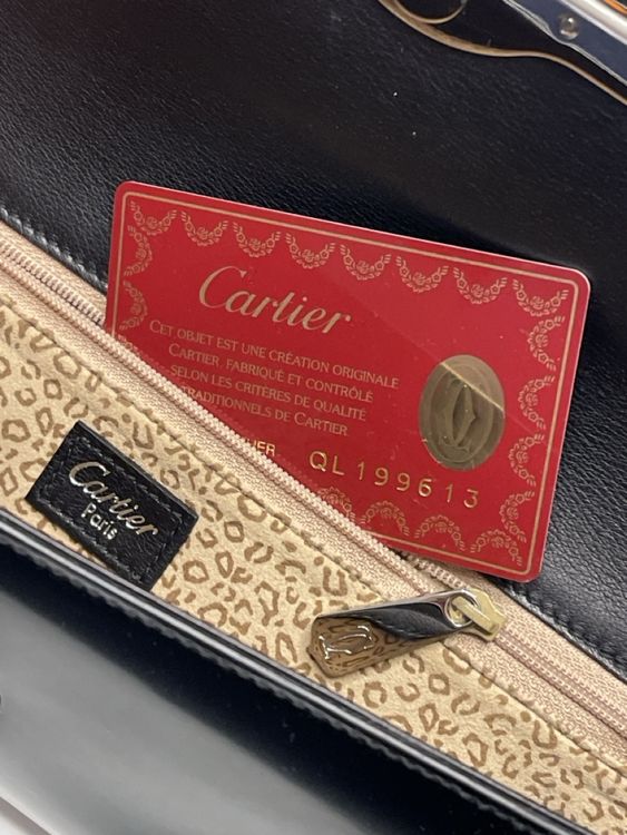 Cartier Pochette Soir Noir Élégante et Chic, Authentique (D'occasion) à ...
