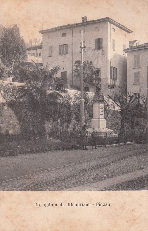 AK Un saluto da Mendrisio - Piazza - Inizio 1900 (Gebraucht) in Riva ...