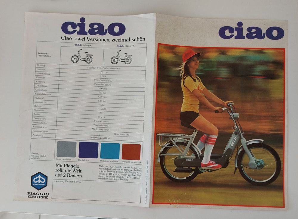 Prospekt Mofa Piaggio Ciao | Kaufen auf Ricardo