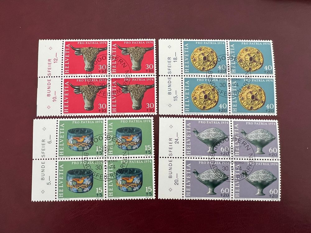1974 Serie Erstag gest. Pro Patria mit Tab (4026) | Kaufen auf Ricardo
