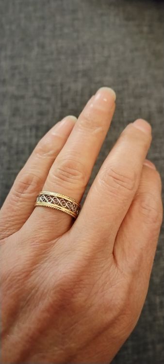 Bandring in silbern filigran 925 bicolor (Neu (gemäss Beschreibung)) in ...