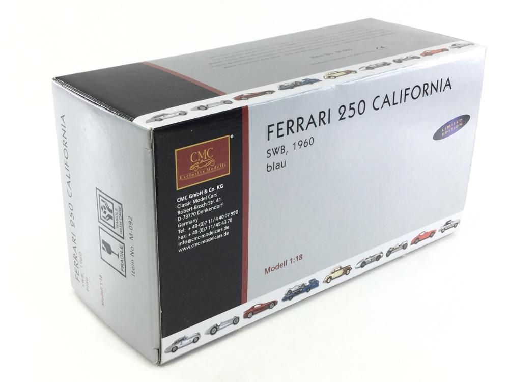 CMC 1/18 Ferrari 250 California Blau Met. mit Hartop | Kaufen auf Ricardo