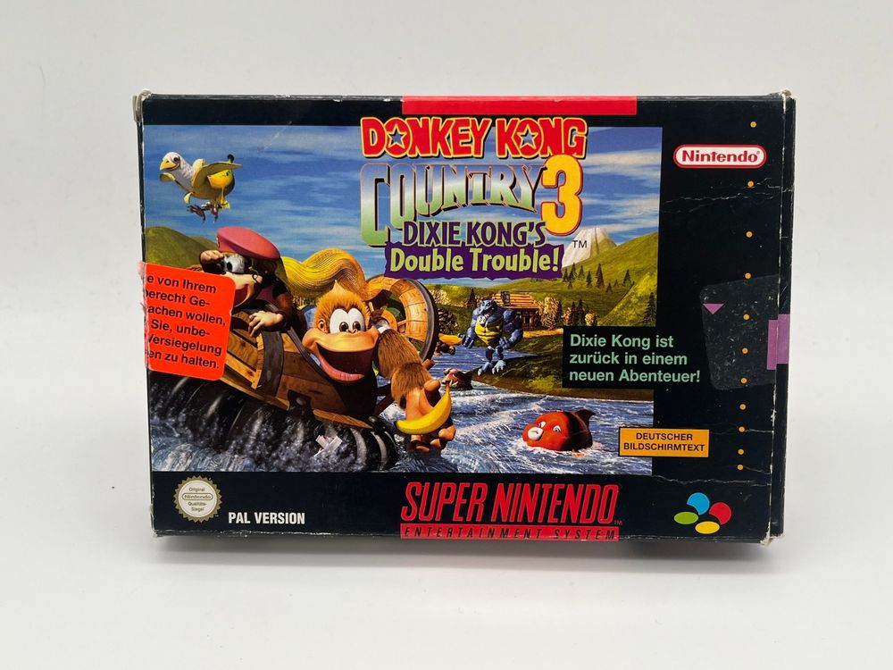 Donkey Kong Country 3 Dixie kongs SNES Pal OVP Nintendo (Gebraucht) in ...