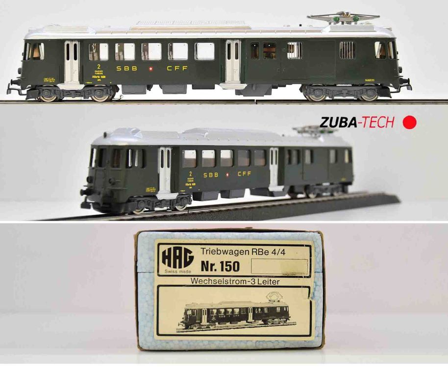 HAG 150 Triebwagen RBe 4/4 SBB H0 WS Analog mit OVP | Kaufen auf Ricardo