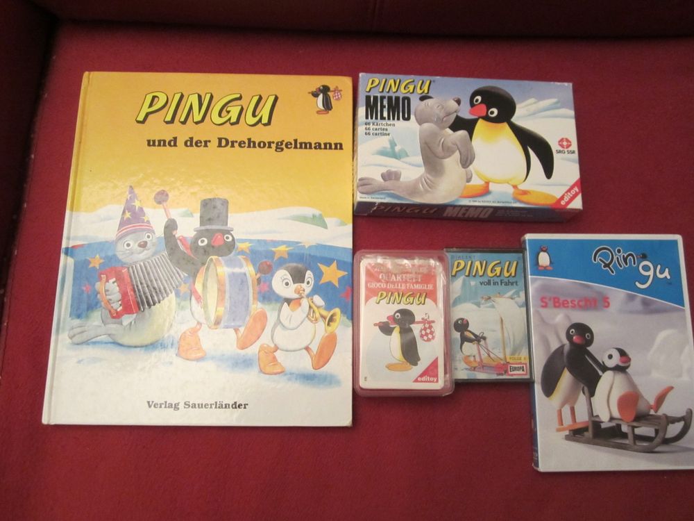 Pingu Buch - DVD Spiele Set "S'Bescht" Memo Quartett "vol... (Gebraucht ...