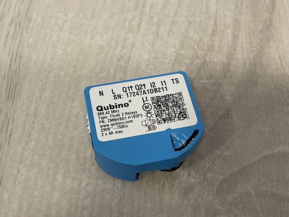Qubino Zwave Flush 2 Relay - 2 fach Switch (ZMNHBD1) (Gebraucht) in ...