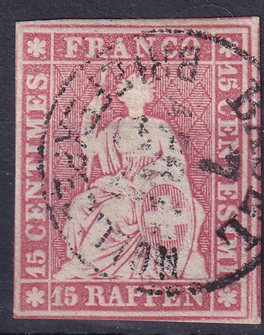 Schöner Strubel 24D signiert! V-O "BASEL" (Gebraucht) in Samnaun-Compatsch für CHF 18 – mit ...