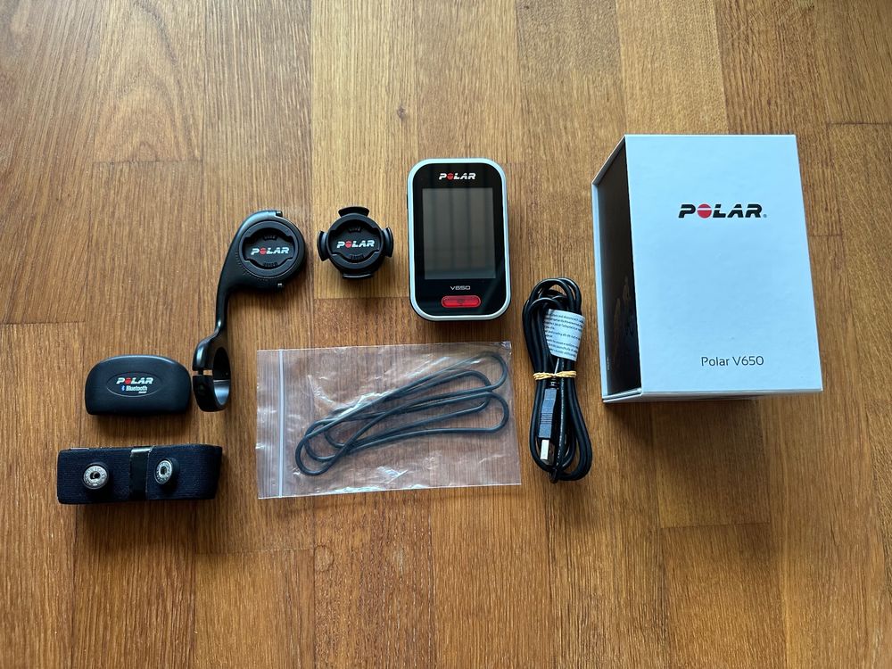 Polar V650 mit neuem Brustgurt + zusätzlicher Aero Halterung (Gebraucht ...