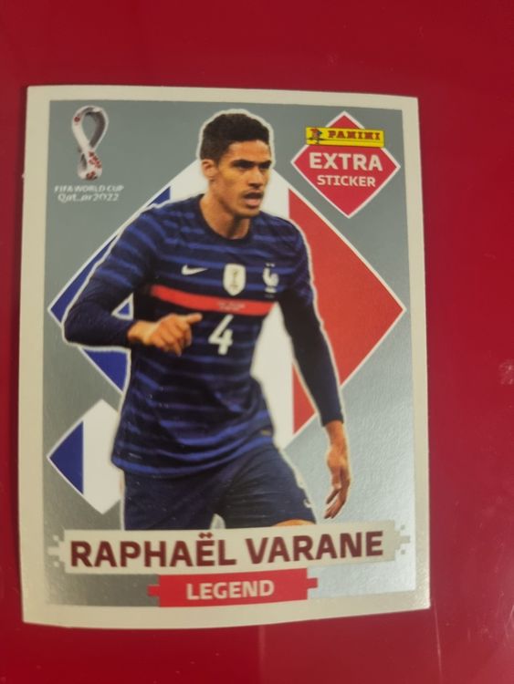 Extra Sticker Legend Silber Raphael Varane WM 2022 | Kaufen auf Ricardo