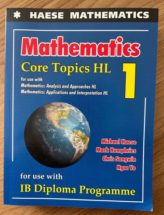 Haese Mathematics Core Topics HL | Kaufen auf Ricardo Haese Mathematics Core Topics HL | Kaufen auf Ricardo