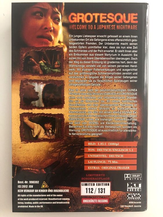 Grotesque- Grosse Hartbox - Unrated | Kaufen auf Ricardo