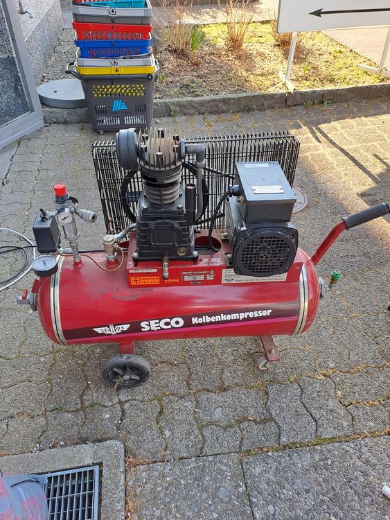 SECO Kolbenkompressor 1.5PS, 50L, Jahrgang 1989 (Gebraucht) in Zürich für CHF 160 – nur Abholung ...