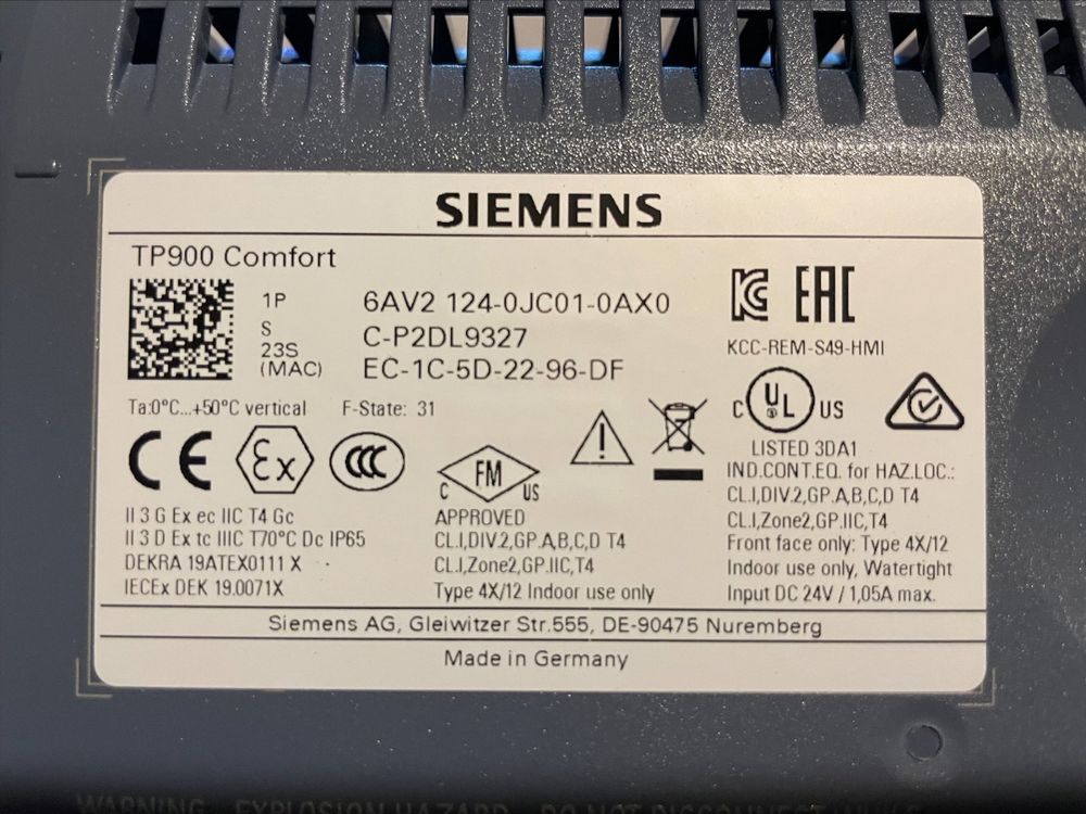 Siemens Simatic TP900 Touch HMI Display neu | Kaufen auf Ricardo
