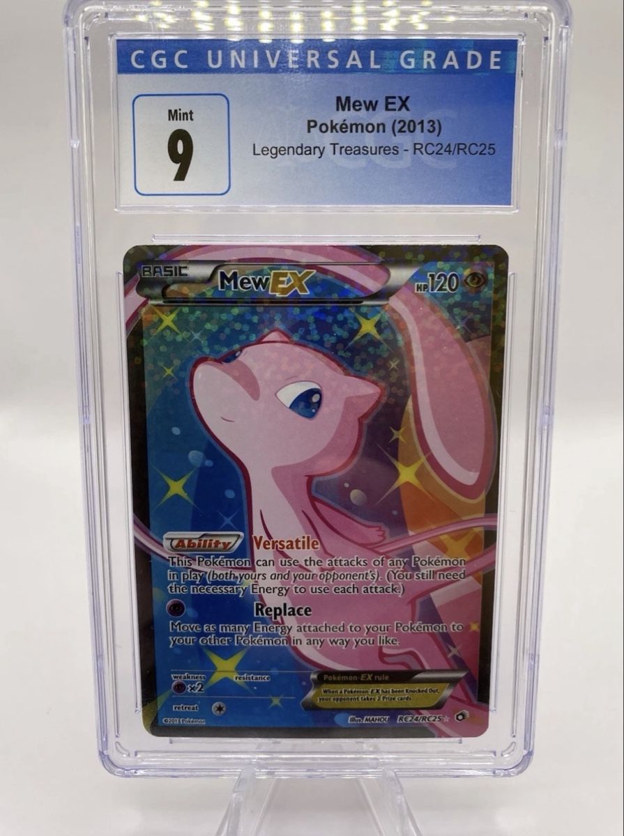2013 POKEMON MEW EX LEGENDARY TREASURES RC24/RC25 HOLO CGC 9 (Gebraucht ...