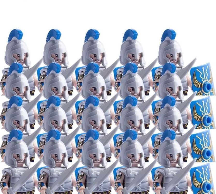 20 blaue Römer Truppen - Figuren - Bausteine - für Lego (Neu und ...