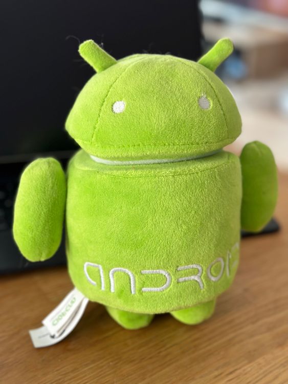 🤖🧸 Offizielle Android Roboter Plüschfigur Grün Sammler (Gebraucht) in ...
