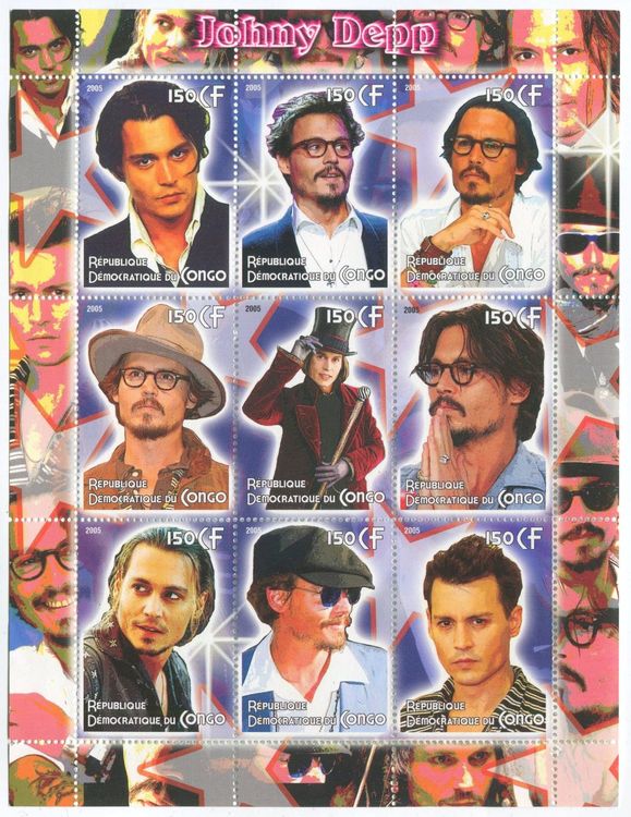 Block "Johnny Depp". Kongo. (Neu und originalverpackt) in Basel für CHF ...