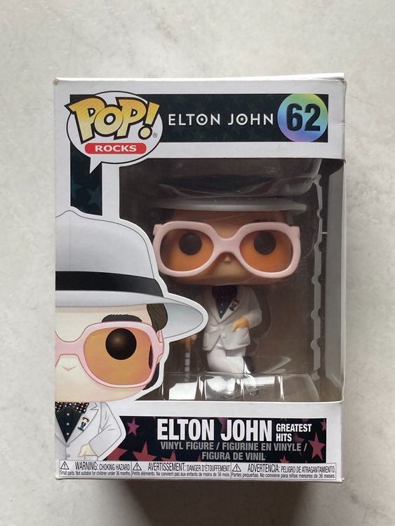 Figurine POP ROCKS - Elton John - N°62 Funko (Neu (gemäss Beschreibung ...