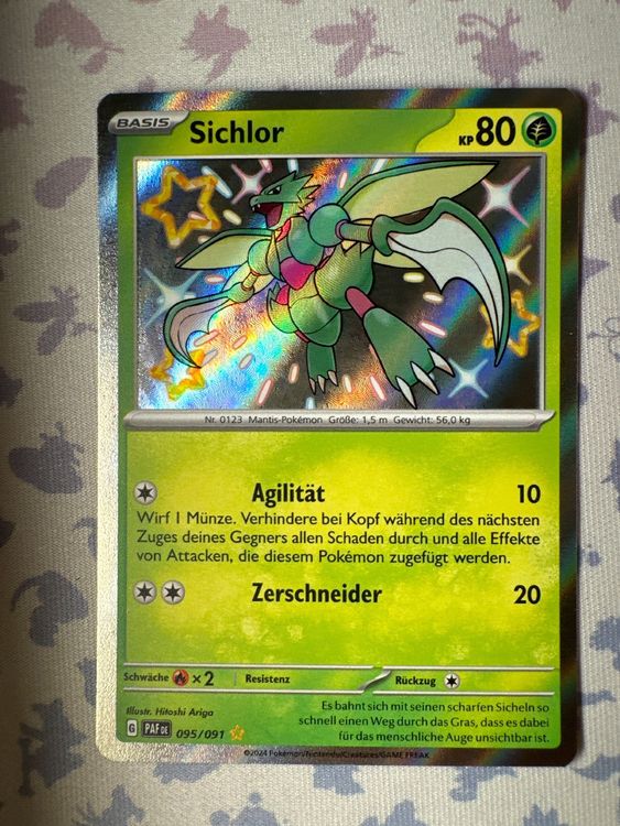 Pokemon Sichlor 095 Shiny/Schillernd Paldeas Schicksale (Neu (gemäss ...