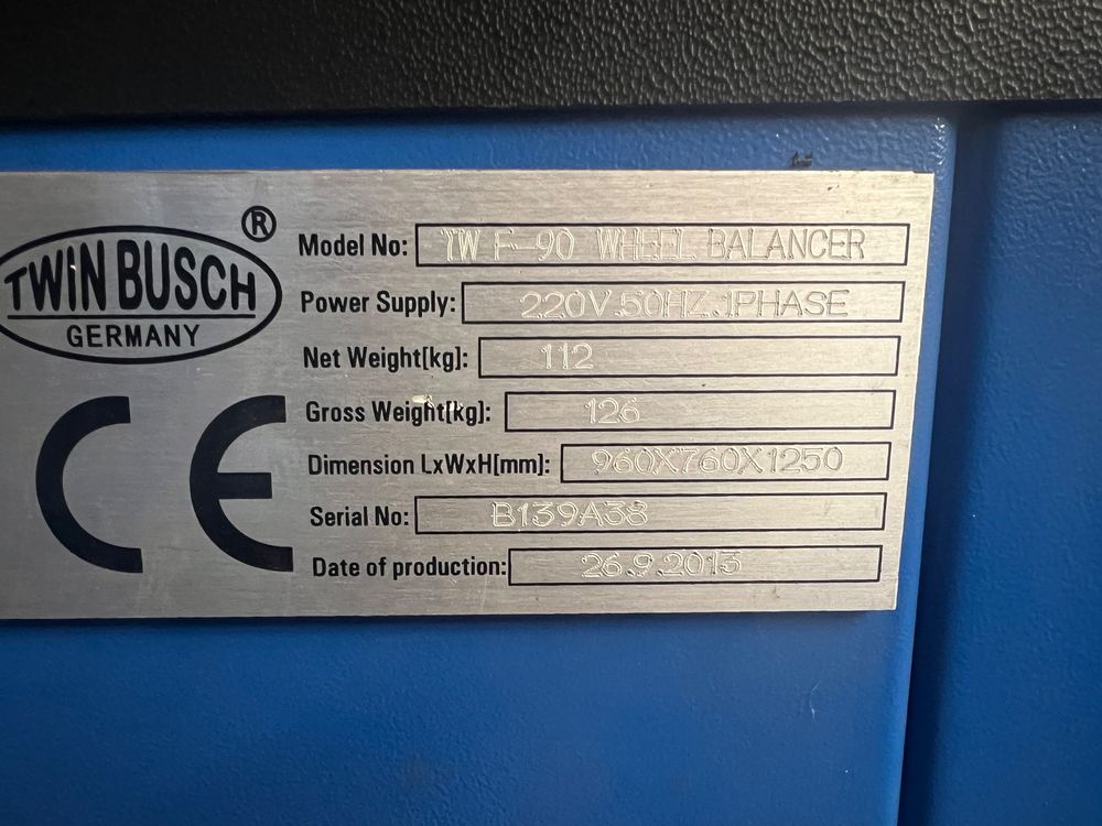 Auswuchtmaschine Twin Busch (Gebraucht) in Haag (Rheintal) für CHF 265 ...