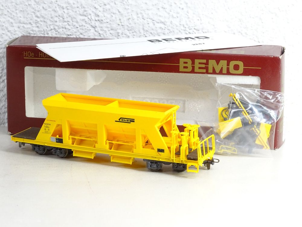 Bemo 2287 122 Kieswagen Fad8722, Gelb, RhB, H0m, OVP, Neu (Neu und ...