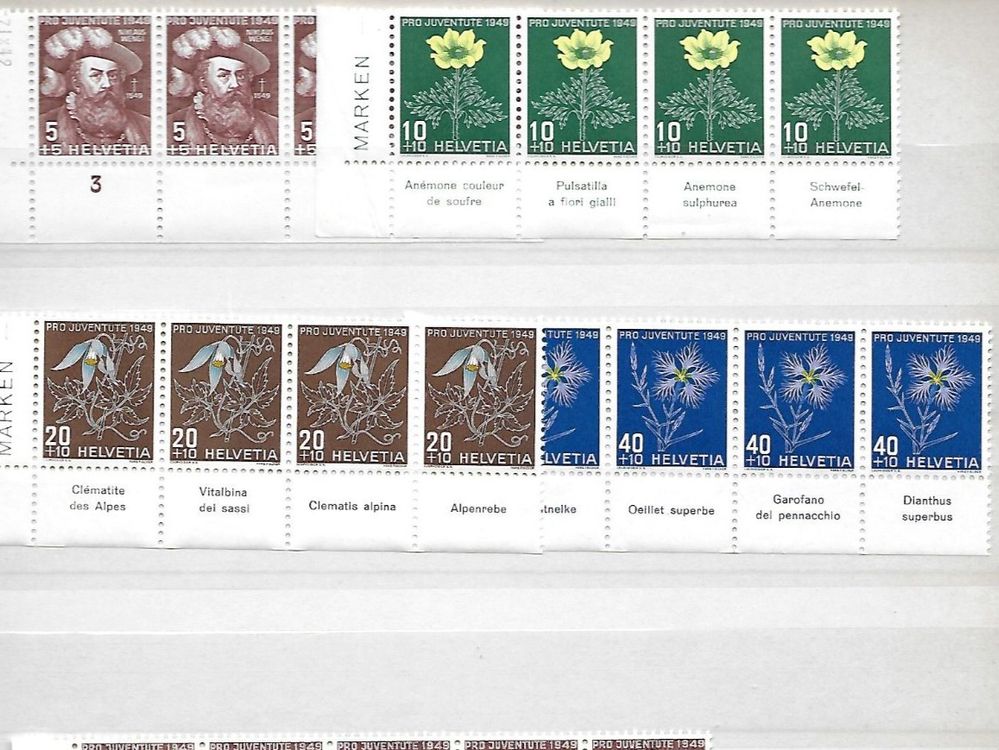 PJ ** 1949 mit Tab alle Sprachen Kat: CHF 83.- (Neu (gemäss Beschreibung)) in Basel für CHF 5 ...