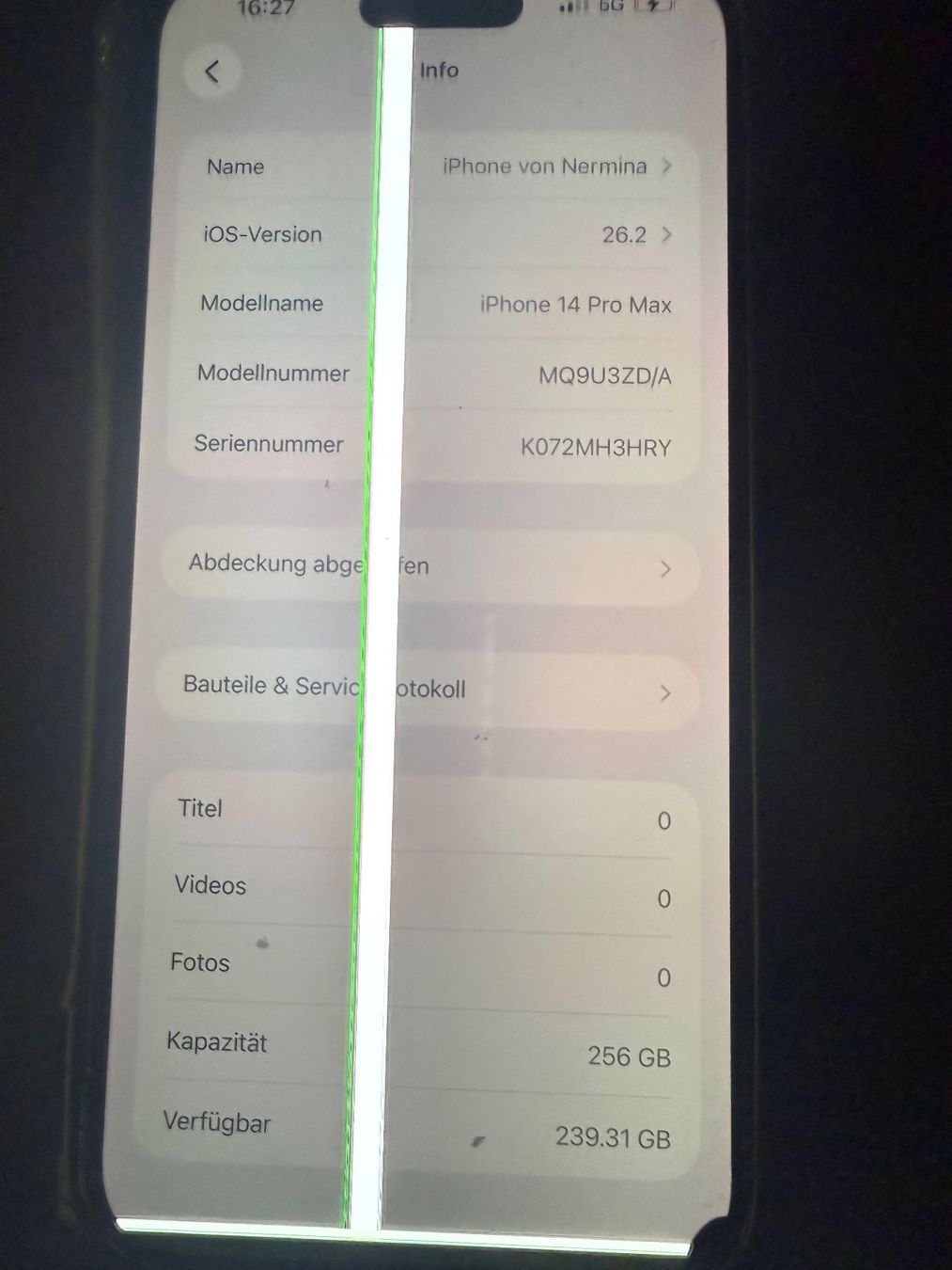 Iphone 14 Pro Max 256GB - Defekt, Glas gesprungen! (Gebraucht) in St ...