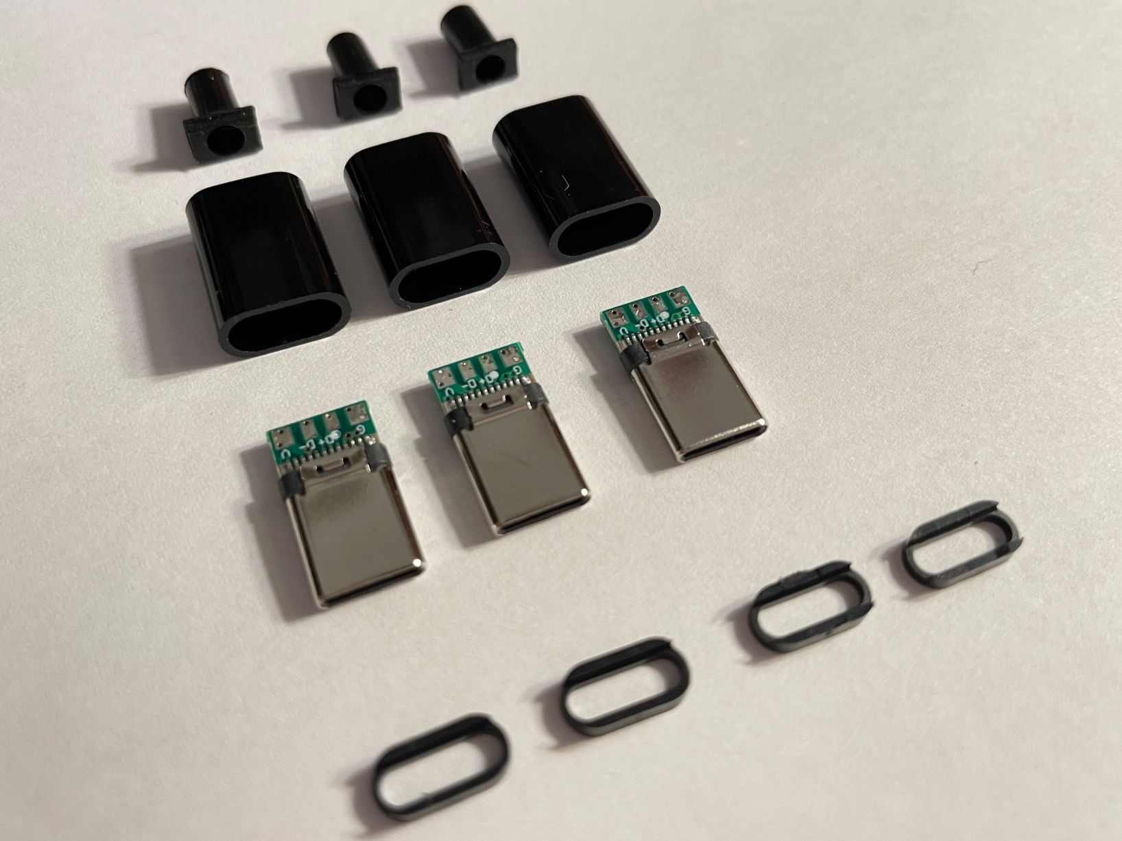 USB-C Stecker zum selbst Anlöten - Set mit 3 Stk. (Neu (gemäss ...