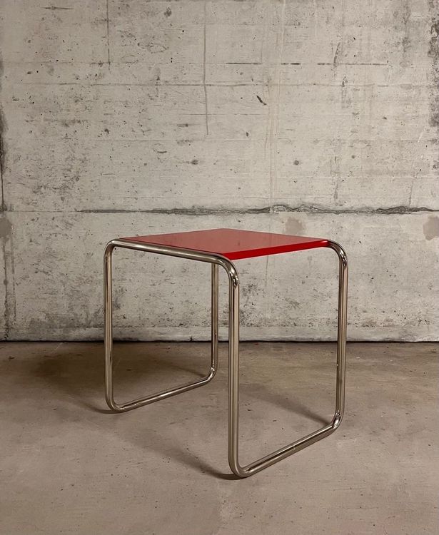 Beistelltisch Hocker B9a Rot Breuer Original Kaufen Auf Ricardo