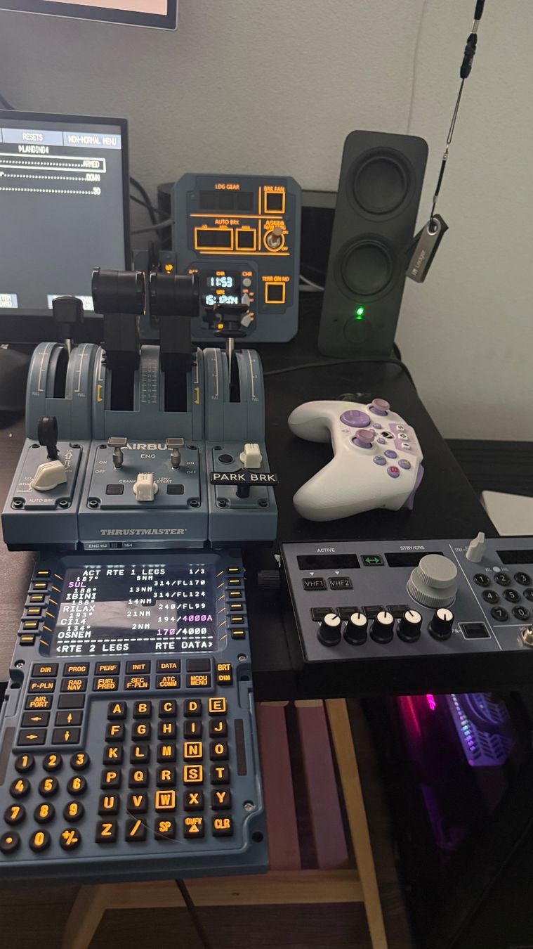 Airbus Homecockpit Bundle mit High Gaming-PC (i9, RTX5080 (Gebraucht ...