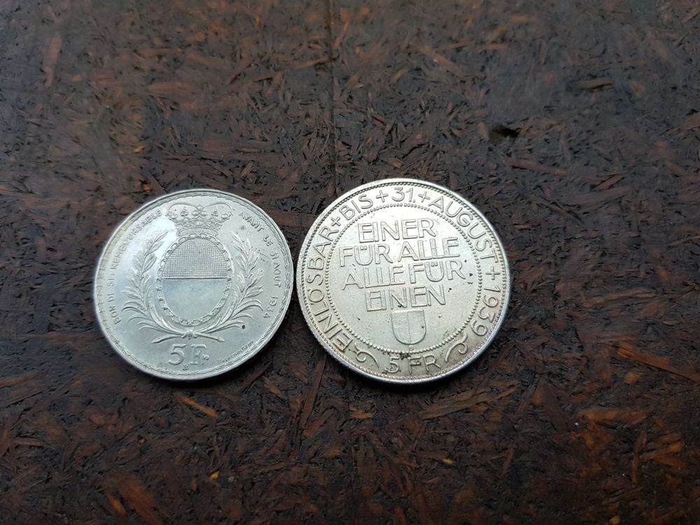 Luzern 5 fr schützenfest 1939/Fribourg tir Federal 1934 (Gebraucht) in la neuveville für CHF 38. ...