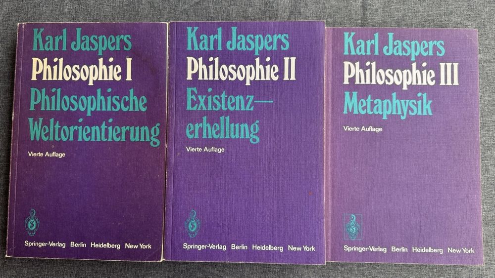 Karl Jaspers * Philosophie (3 Bände) (Gebraucht) in Wettswil für CHF 45 ...