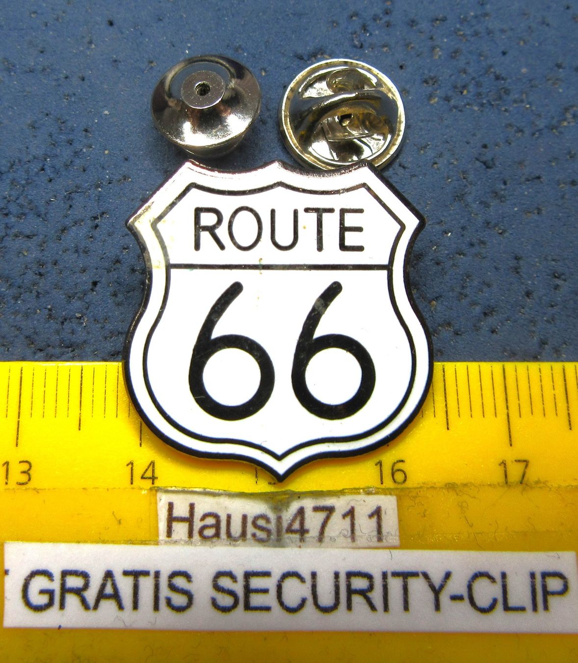 ROUTE 66 USA HISTORIC LOGO PIN ENAMEL MIT SECURITY-CLIP (Gebraucht) in ...
